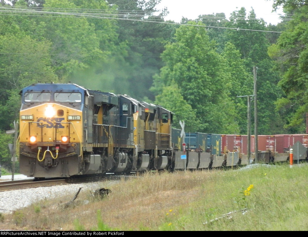 CSX 111 (AC44CW) 3134 (ES44AC-H) UP 8045 (AC45CCTE) UP 5115 (SD70M)